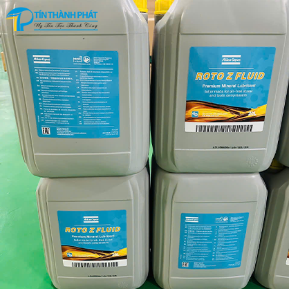 Cung cấp dầu máy nén khí Atlas Copco Roto Z Fluid chính hãng -Tín Thành Phát